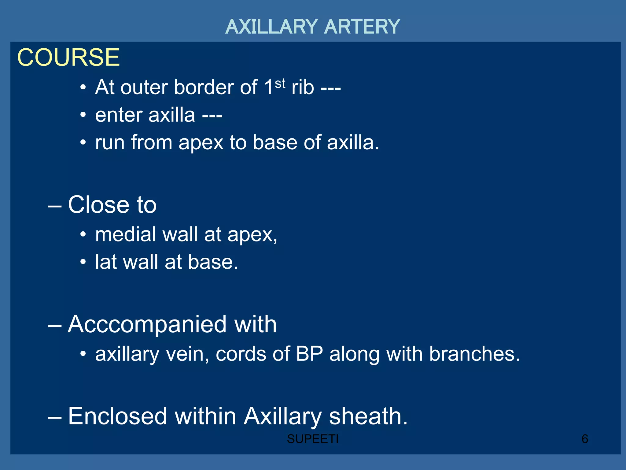 AXILLARY ARTERY.ppt
