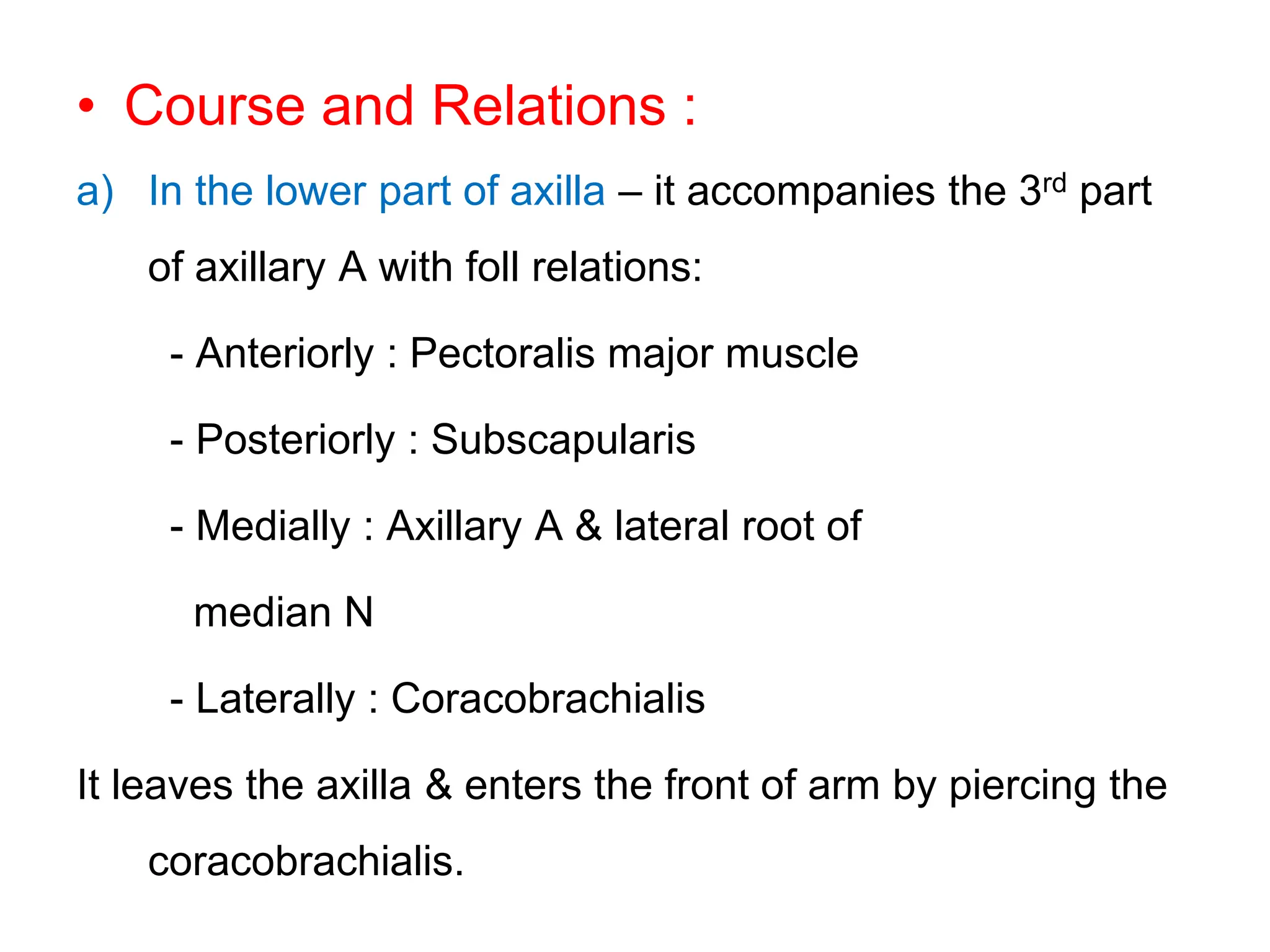Axillary LNs & Musculocut Nerve These lymph nodes present at outer ...