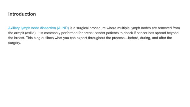 Axillary Lymph Node Dissection_ What to Expect Before, During, and ...