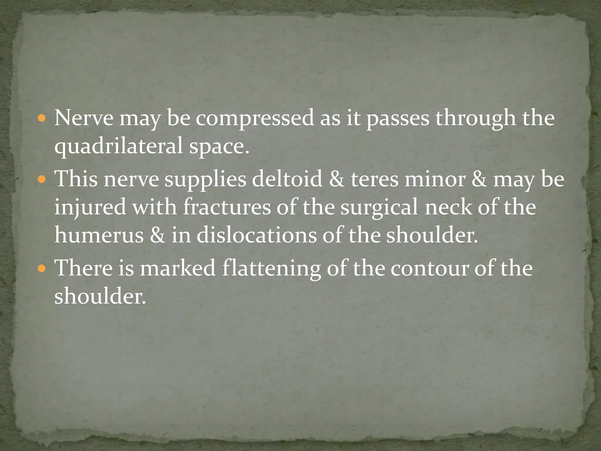 Axillary nerve palsy | PPTX