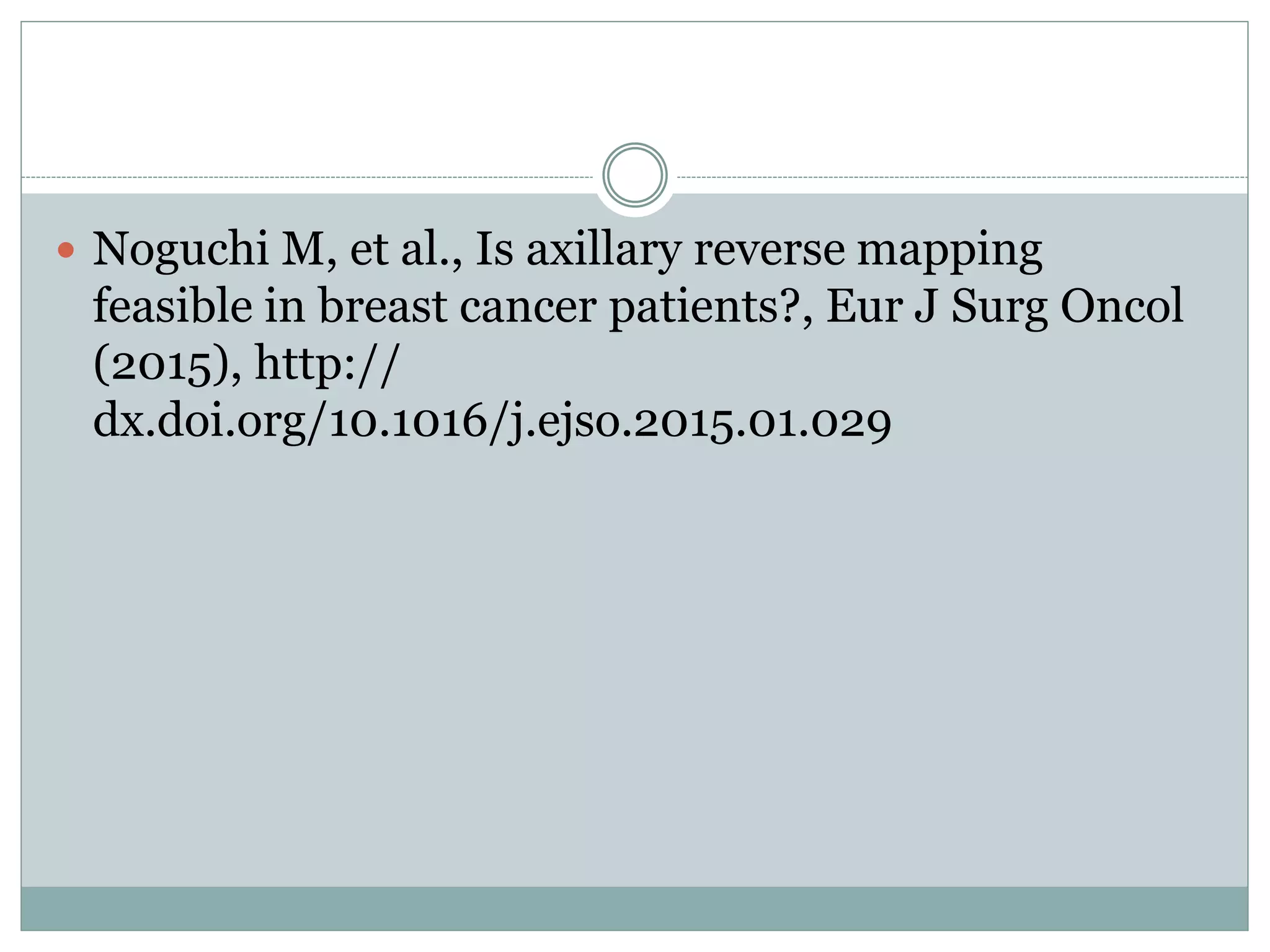Axillary reverse mapping | PPTX