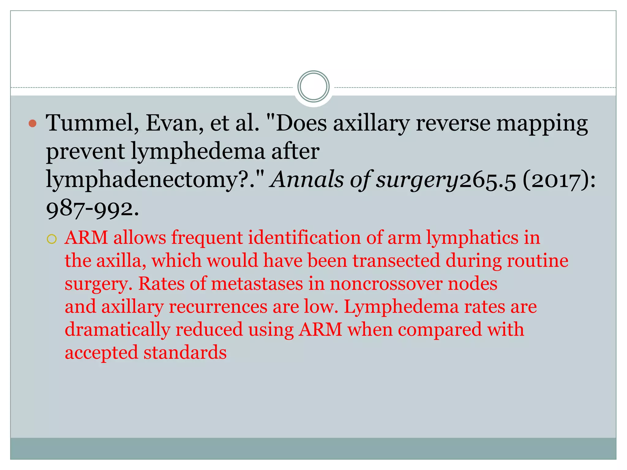 Axillary reverse mapping | PPTX