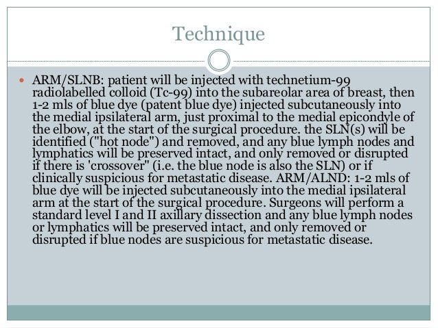 Axillary reverse mapping