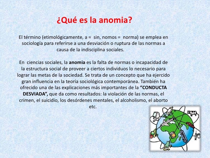 Axiologia, anomia