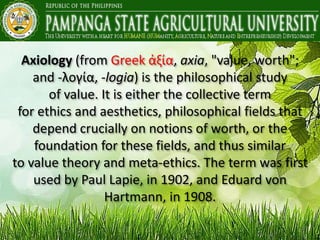 Axiology floreann basco | PPTX