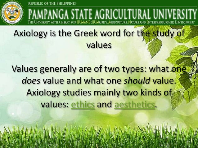 Axiology floreann basco | PPTX