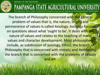 Axiology floreann basco | PPTX
