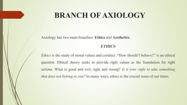 AXIOLOGY AND EDUCATION.pptx | Education