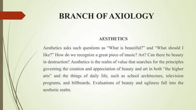AXIOLOGY AND EDUCATION.pptx | Education