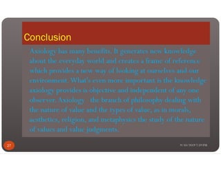 Axiology and it's Illustrate | PDF