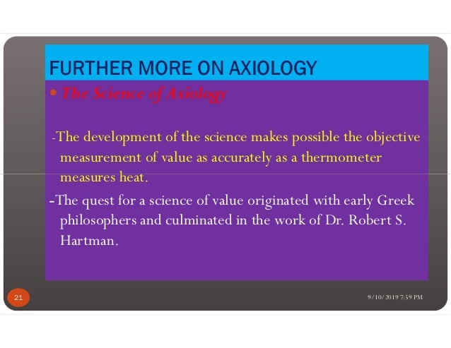 Axiology and it's Illustrate
