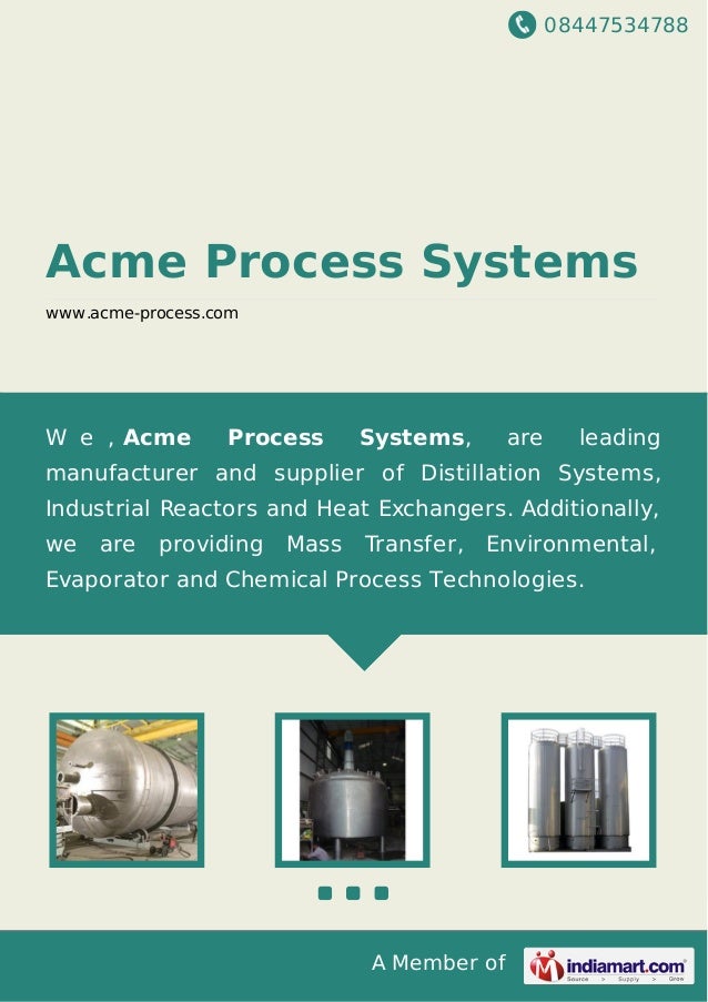 Acme Process Systems, Pune, Turnkey Project solutions