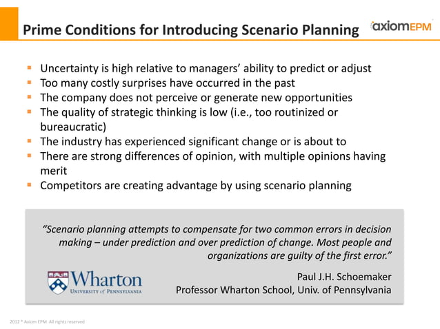 An Overview of Scenario Planning - Introduction, Overview and Examples ...