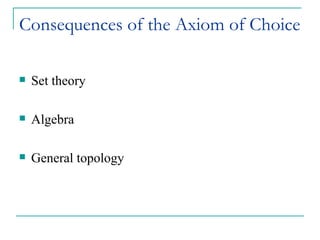 Axiom of Choice | PPT