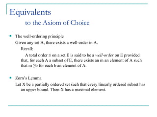 Axiom of Choice | PPT