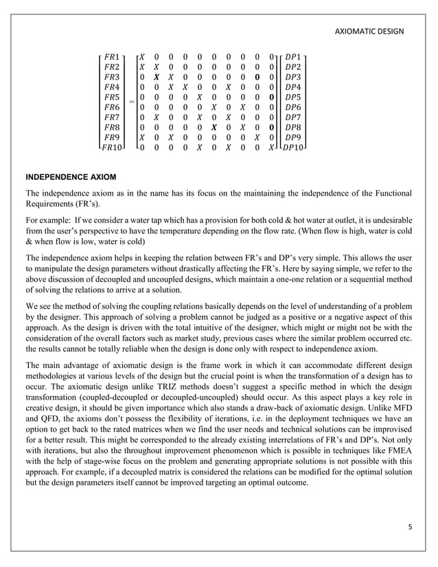 Axiomatic design-pdf | PDF