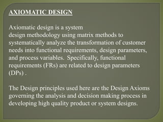 Axiomatic design of compound die 45 | PPT
