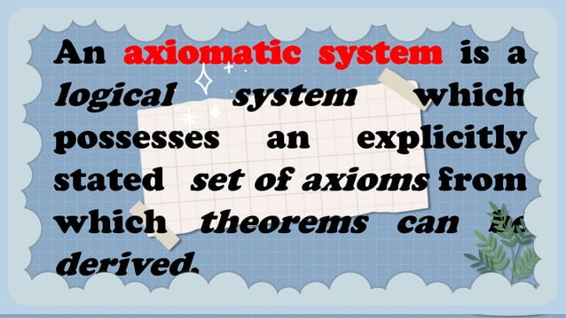AXIOMATIC STRUCTURE.pptx mathematics g88 | PPTX | 3-D Graphics ...