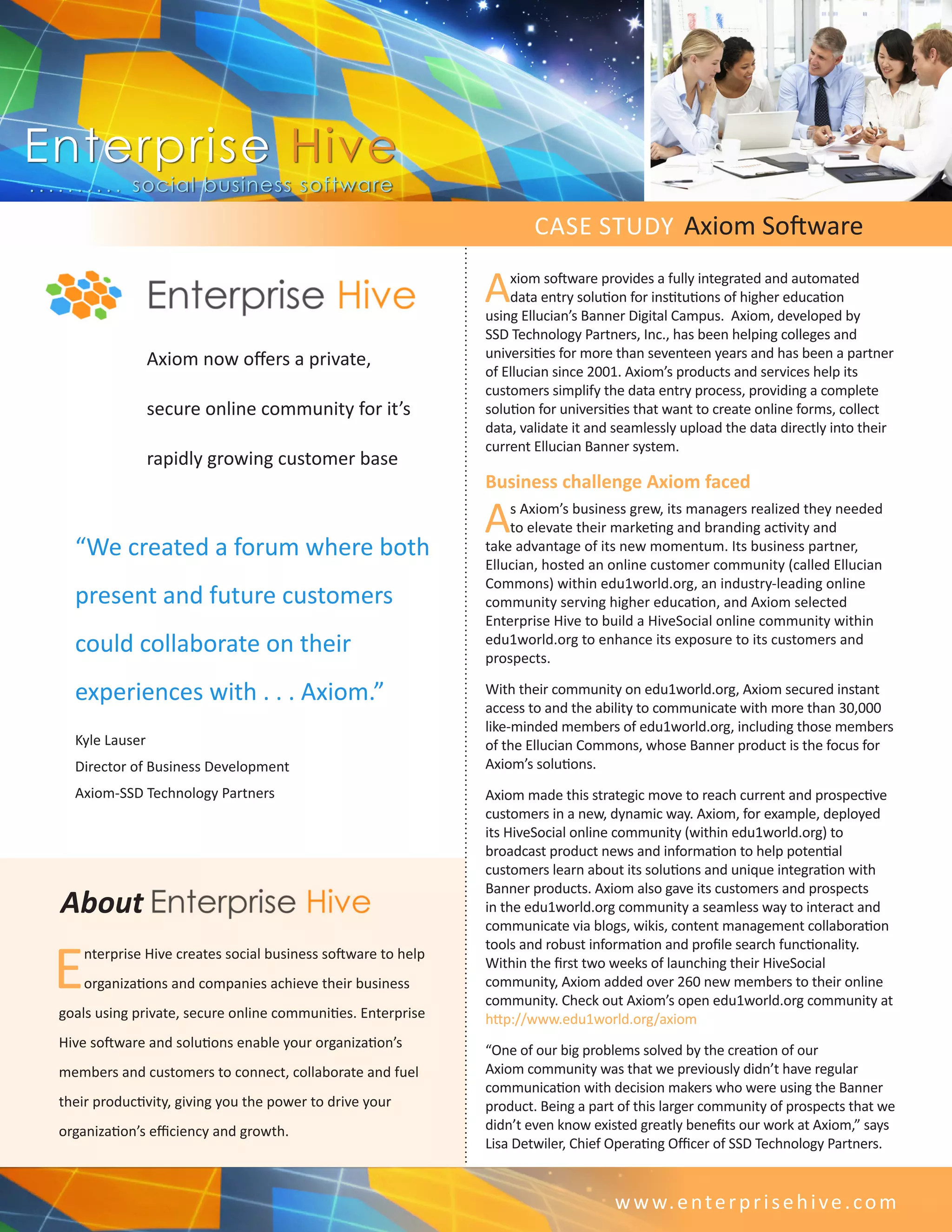 Axiom case study | PDF