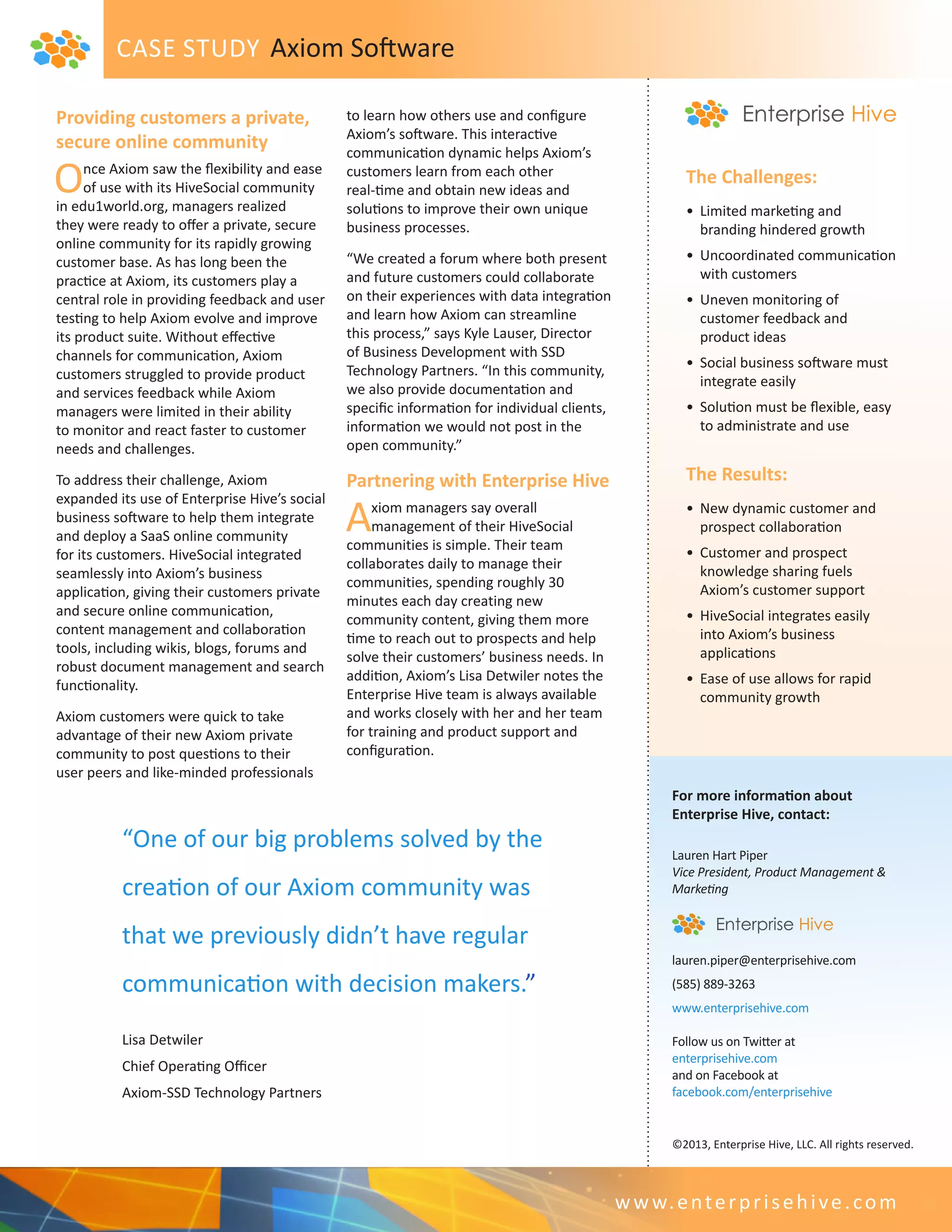 Axiom case study | PDF