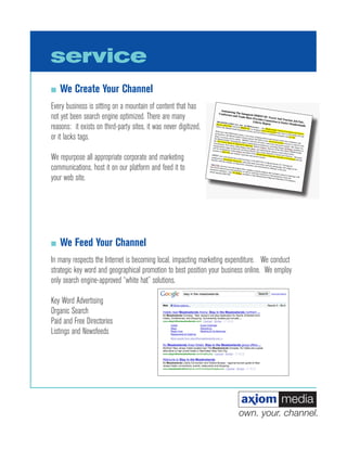 Axiom Media Service | PDF