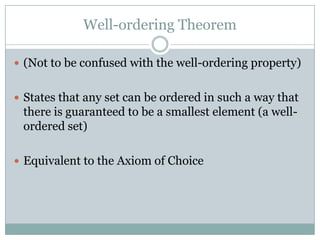 Axiom of choice presentation | PPTX