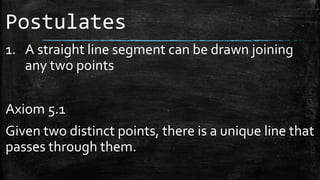 Axioms and Postulates.pptx | Physics | Science