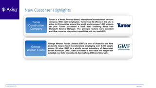 Axios Systems 2017 UK assyst Regional User Groups | PDF