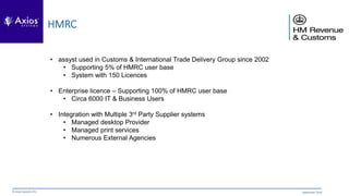 Axios Systems 2017 UK assyst Regional User Groups | PDF