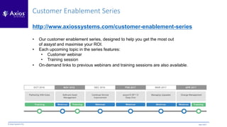 Axios Systems 2017 UK assyst Regional User Groups | PDF