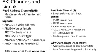 Comprehensive Overview of AMBA and AXI Protocols in SoC Design | PPTX