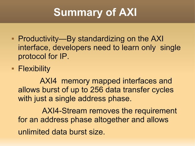 Axi protocol