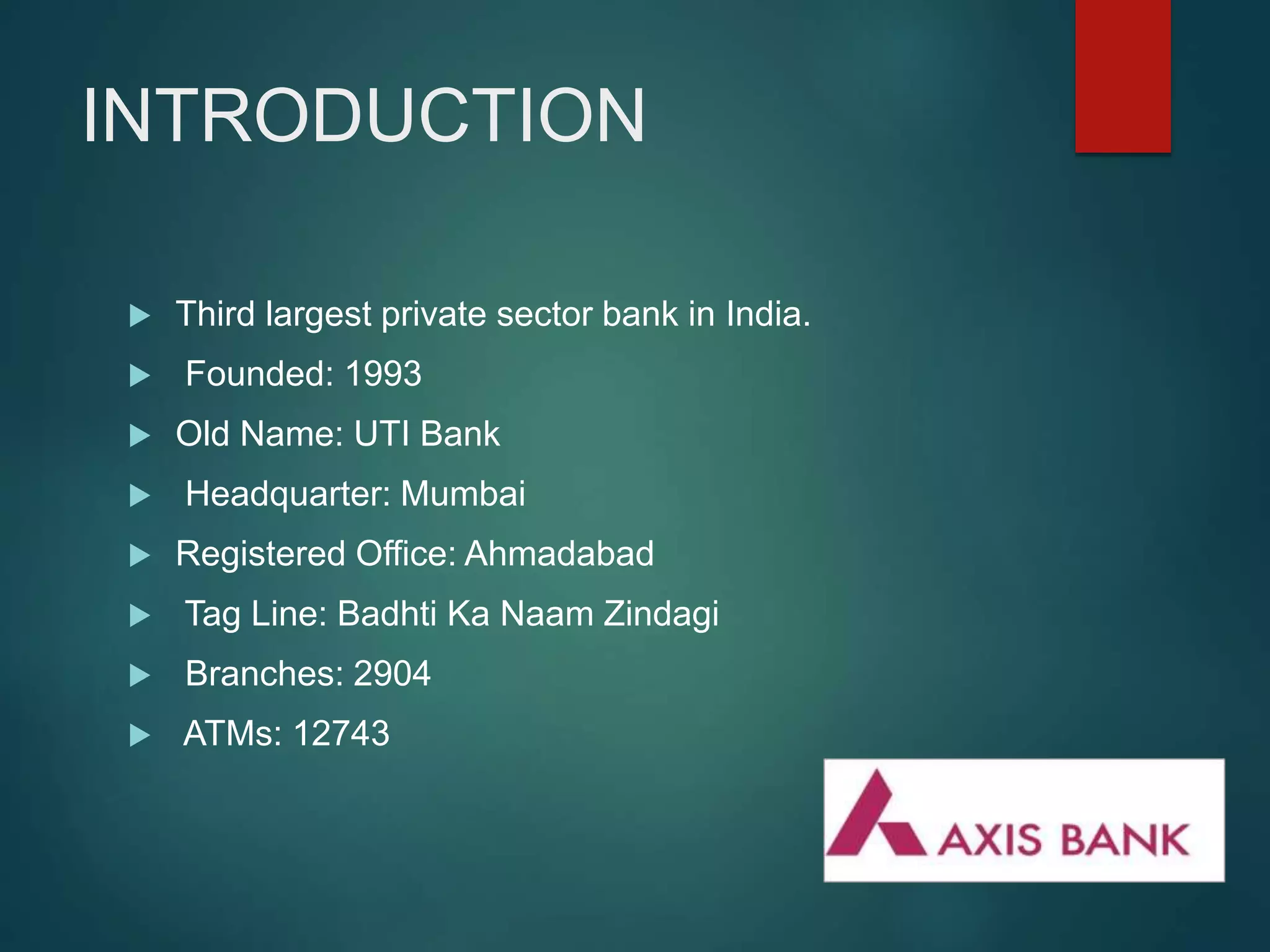 Axis bank ppt | PPTX