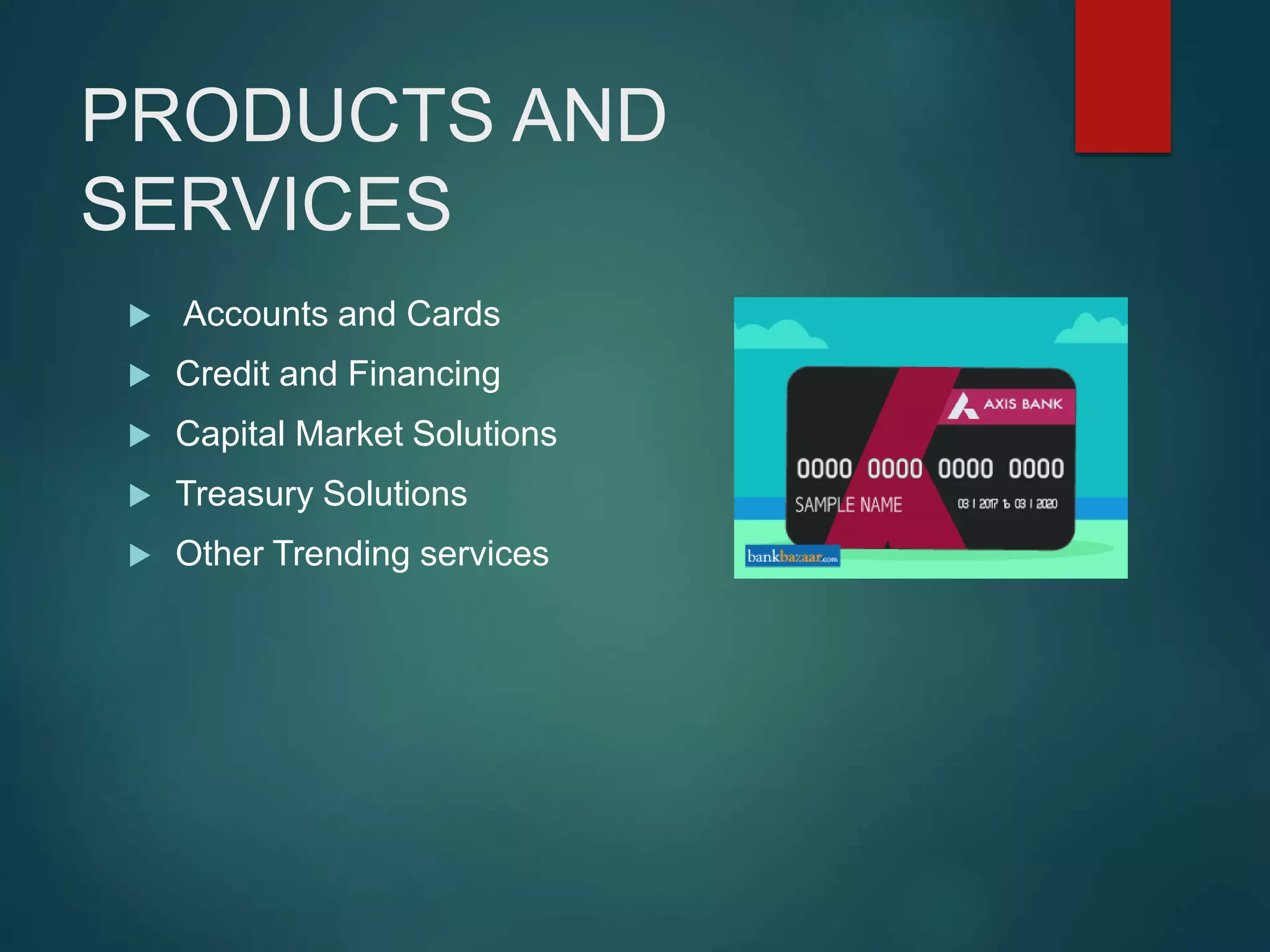 Axis bank ppt | PPTX