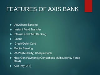 Axis bank ppt | PPTX