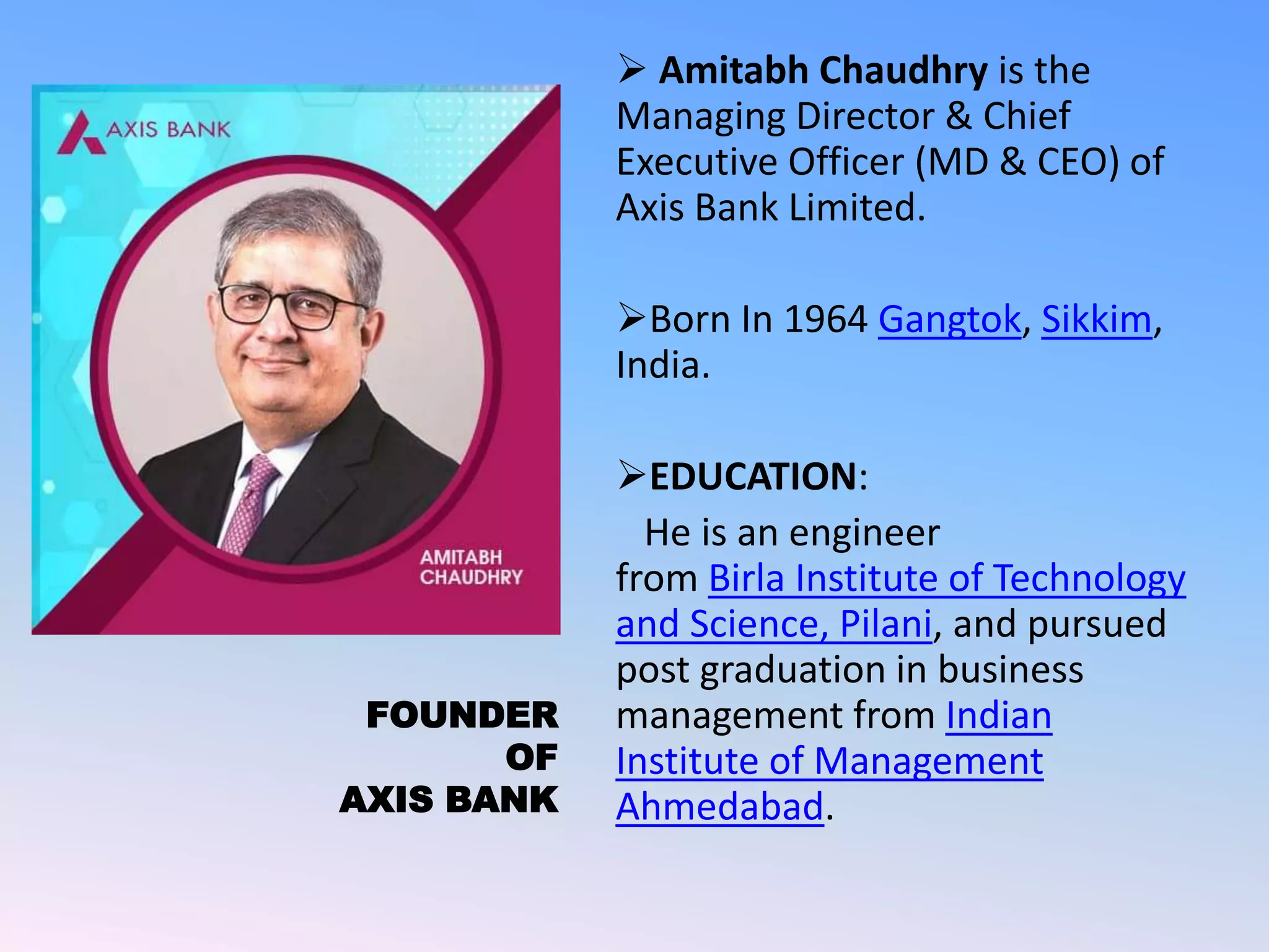 axis bank ppt.pptx | Consumer Banking | Personal Finance