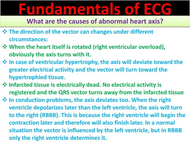 Cardiac axis abnormalities in ECG | PPTX