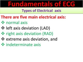 Cardiac axis abnormalities in ECG | PPTX
