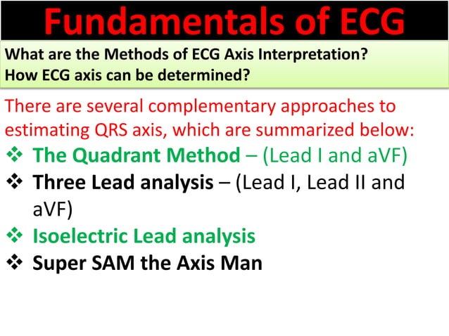 Cardiac axis abnormalities in ECG | PPTX