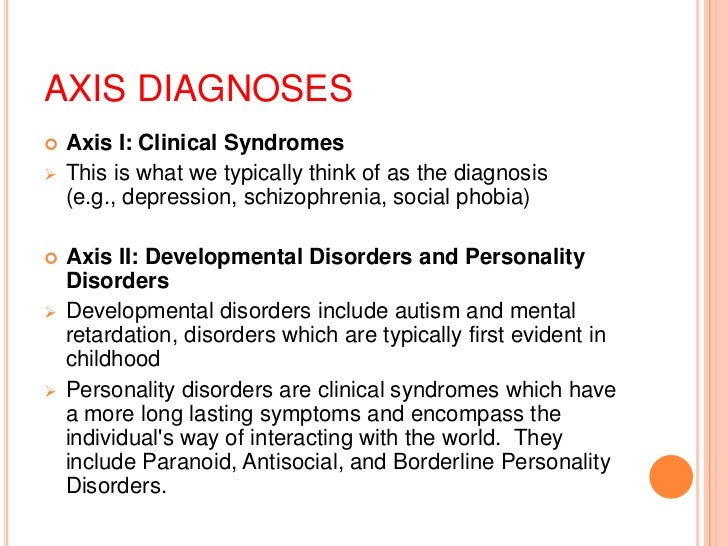 Axis Diagnoses axis-diagnoses