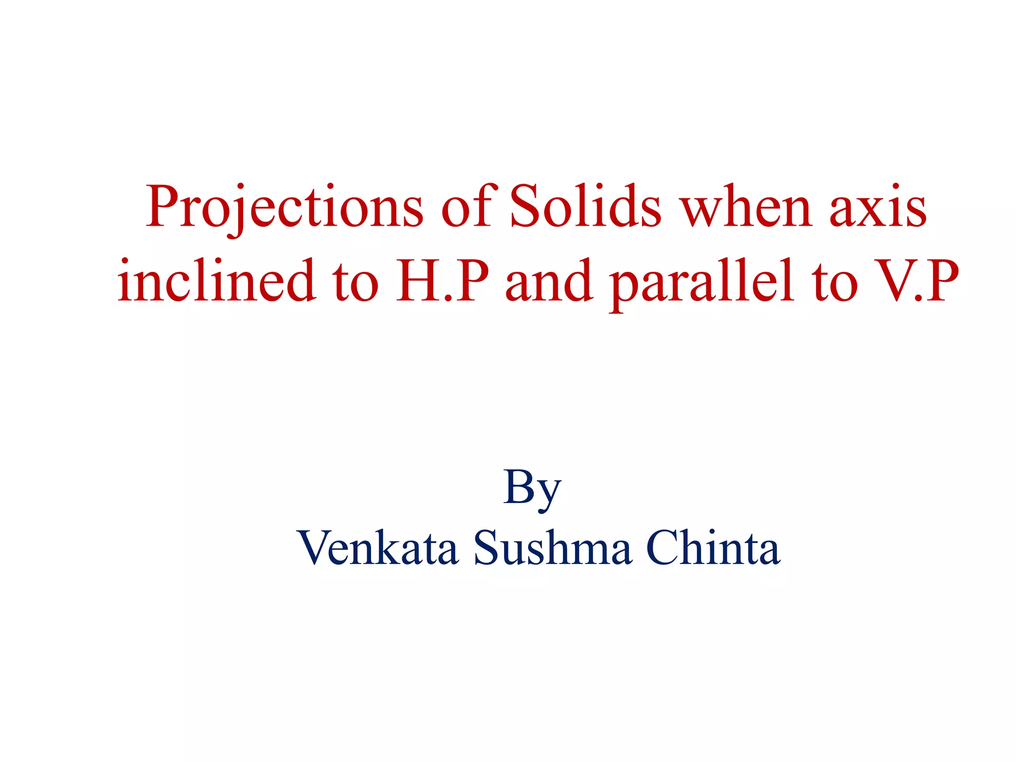 Solid Axis inclined to hp | PPTX