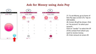 Axis pay steps presentation (Unified Payment Interface) | PDF