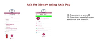 Axis pay steps presentation (Unified Payment Interface) | PPT