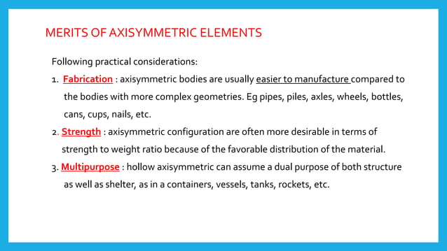 Axisymmetric | PPTX | Physics | Science