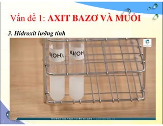 Axit bazo muoi su dien li cua nuoc ph chat chi thi axit bazo | PPT