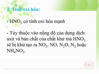 Axit nitric muối nitrat | PPT