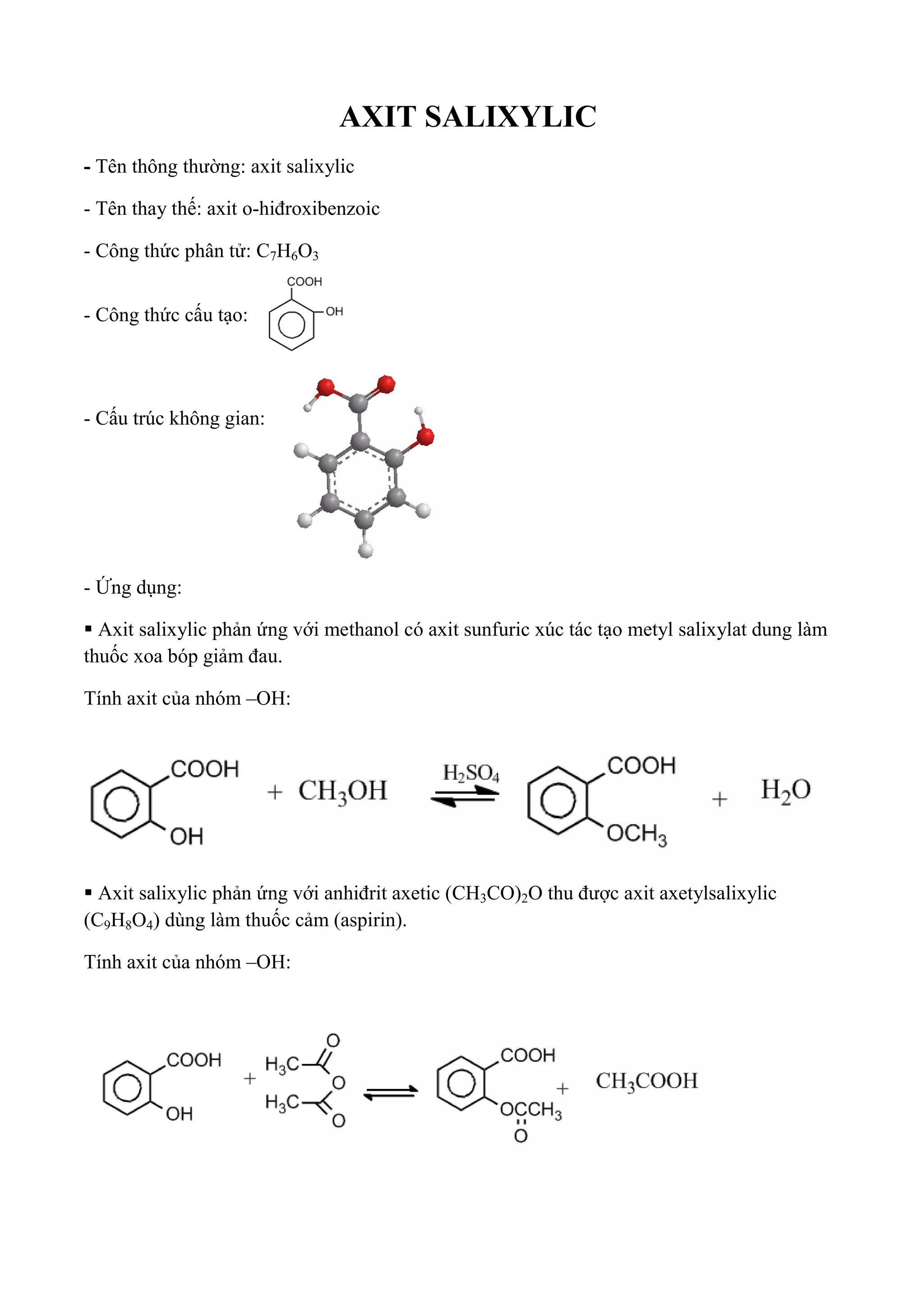 Axit salixylic | PDF