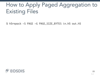 Cloud-Optimized HDF5 Files | PPT