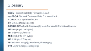 Cloud-Optimized HDF5 Files - Current Status | PPT