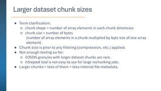 Cloud-Optimized HDF5 Files - Current Status | PPT